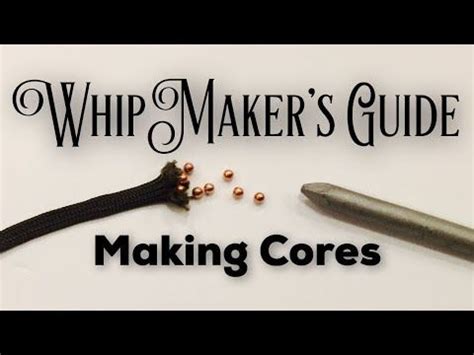 Whip Makers Guide Questions About Making Cores Diy Leather Whip