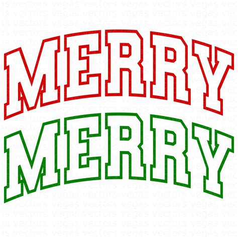 merry svg merry png merry outline svg christmas instant download cut file sublimation