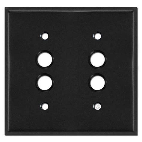 1 Gang Push Button Light Switch Covers Black