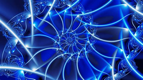 Neon Blue Abstract 4k Minimalist Abstract Design With Simple Neon