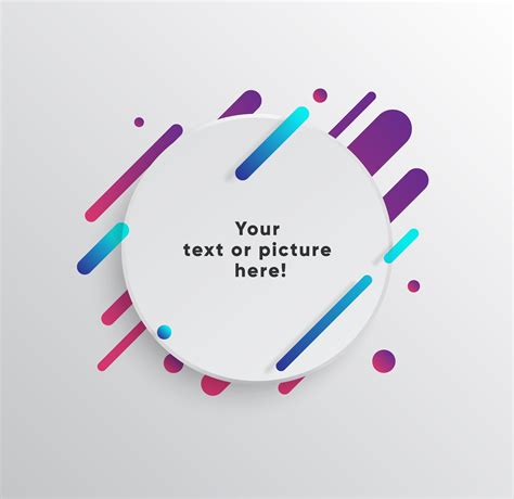 Vector Background With Paper Card And Abstract Colorful Shapes 324548 Vector Art At Vecteezy