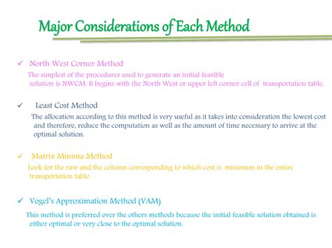 Transportation Problem In Linear Programming Pptx