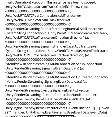 Bug Ios Error When Render Streaming Is Closed And Reopened · Issue 531 · Unity Technologies