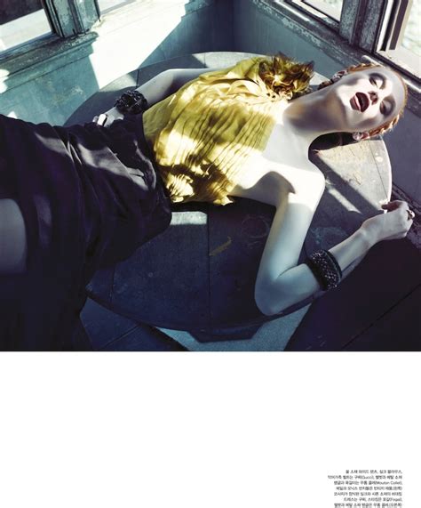 Karen Elson In Gucci For Vogue Korea
