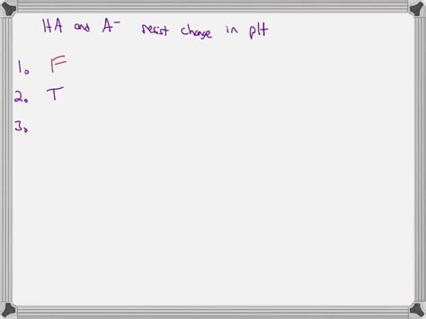Solved A Buffer Formed From A Weak Acid Like Acetic Acid And Its Conjugate Base Eg Sodium