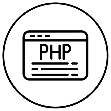 Ícone De Arquivo Php Vetor Premium