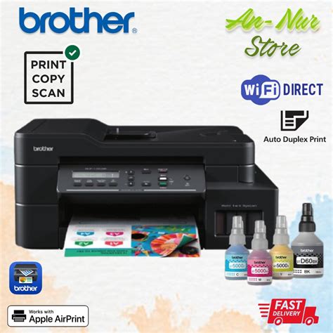 Brother Dcp T Dw Dcp T Dw Wireless A Ink Tank Printer With Adf Print Scan Copy