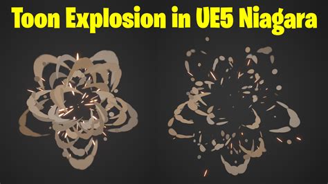 2d toon explosion in unreal engine 5 4 niagara tutorial download files cghow ashif ali