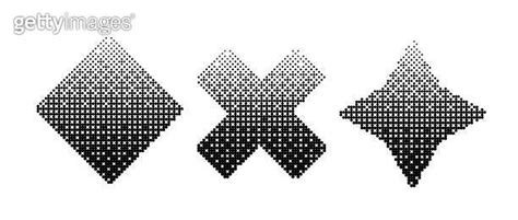 Geometric Shapes Bitmap Set Dither Gradient Forms Collection Square