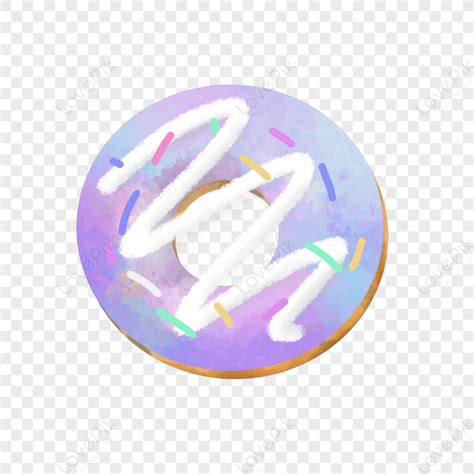 수채화 물감 분홍색 도넛 Png 일러스트 무료 다운로드 Lovepik