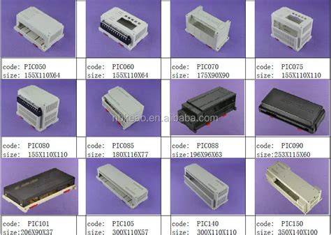 Din Rail Enclosure Box Case Mounting Smart Energy Meter Switch Terminal Block Housing Plc