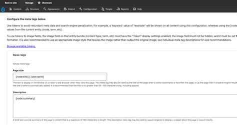 Configuring The Drupal 9 Metatag Module A Brief Guide Specbee