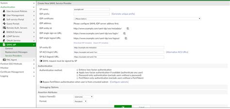 Technical Tip Saml Authentication With Fortiauthe Fortinet Community