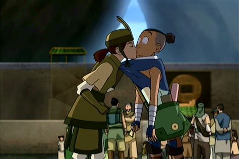 Sokka Suki Kissing Sokka And Suki Photo Fanpop