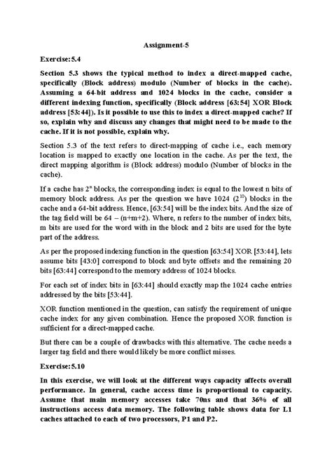 Assignment HW Assignment Exercise Section Shows The Typical Method To Index A