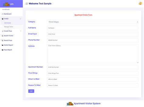 Apartment Visitors System Using Python Django Apartment Visitors System Project In Django