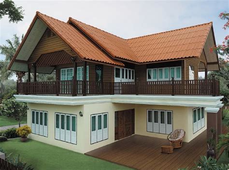 แบบบ้านครึ่งปูนครึ่งไม้สไตล์ไทยประยุกต์ 2 ห้องนอน 2 ห้องน้ำ มีชานบ้านโปร่งโล่งรับบรรยากาศดีๆ