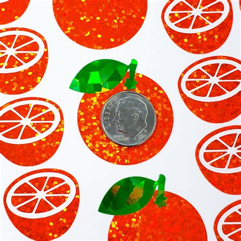 Orange Stickers Fairy Dust Decals