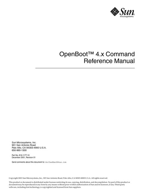 openboot 4 x command reference manual download free pdf booting