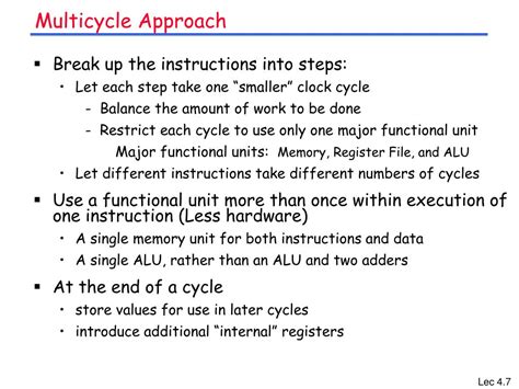 Ppt Eem 486 Computer Architecture Lecture 4 Designing A Multicycle Processor Powerpoint