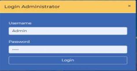 Interface Form Login Download Scientific Diagram