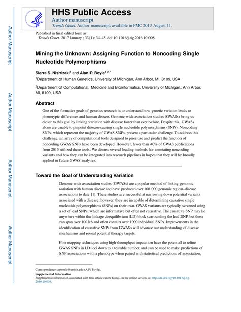Pdf Mining The Unknown Assigning Function To Noncoding Single