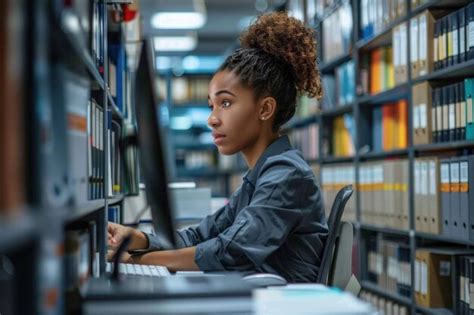 A Professional Data Archivist Working In A Modern Office Surrounded By Computer Screens And