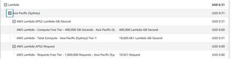 Unexpected Aws Lambda Charge Aws Lambda Total Compute Raws