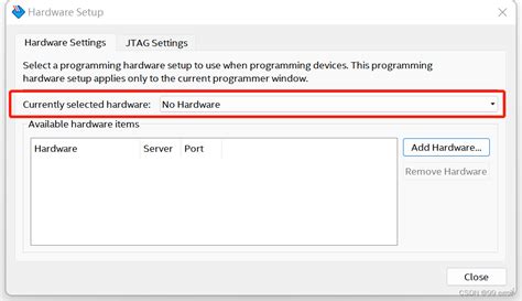 Quartus烧程序的时候programmer不显示硬件怎么回事quartus检测不到板子 Csdn博客