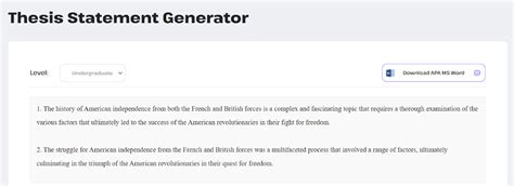 Thesis Statement Generator Best Free Ai Generator Tool In 2024