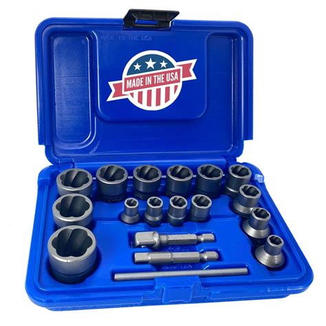 Rocketsocket Bolt Nut And Screw Extractor Socket Wrench And Set 18 Pieces