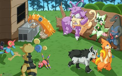 Rule 34 Absurd Res Ariados Building Casual Casual Nudity Casual Sex Cloudeon Delta Typhlosion