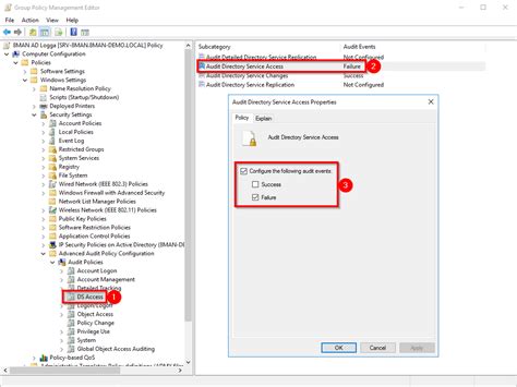 Configure Audit Policies For The Domain Controllers Dc