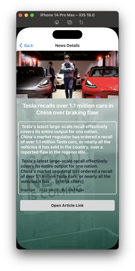 Github Esraamagednewsfeed Simple Reactnative App With Typescript That Fetches And Displays