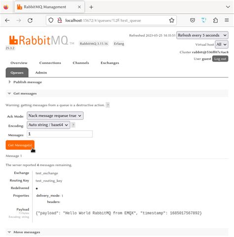 ingest mqtt data into rabbitmq emqx docs