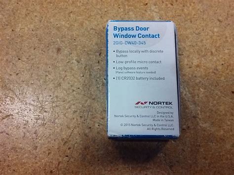 2gig Wireless Micro Door Window Contact W Bypass Button 2gig Dw40