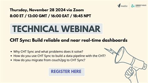 cht sync technical webinar register now community community