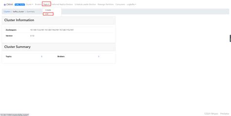 Kafka Manager服务部署cmak 3006 Csdn博客