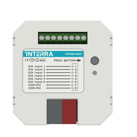 Interra KNX 6 Ch Binary Analog Input Modülü 6 Termostatlı Cyber