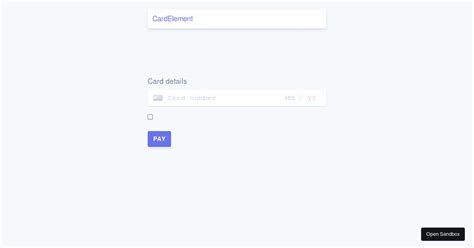 React Stripe Js Forked Codesandbox