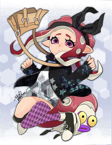Octoling Octoling Girl And Octotrooper Splatoon Drawn By Isamu Ki