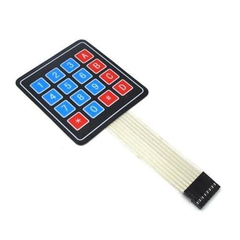 4x4 Matrix Membrane Keypad Captronics