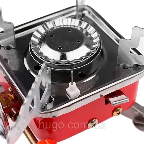 Портативная газовая мини плита под балон K 203 Туристическая плитка походная лучшее качество