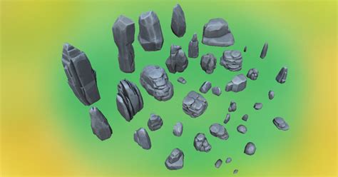 Stylized Rock Collection 3d Landscapes Unity Asset Store