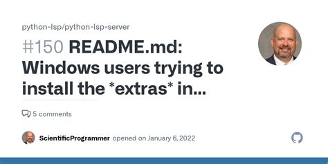 README Md Windows Users Trying To Install The Extras In Cmd Exe