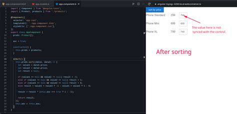 The Value Of Form Element Is Not Synced With Control After Sorting