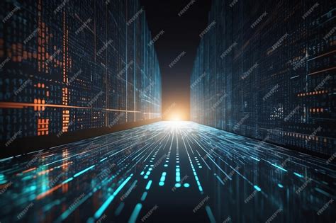 Premium Photo Digital Transformation Concept System Engineering Binary Code Programming