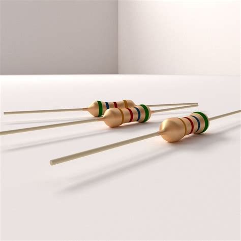 Resistor 3d Model 3ds Fbx Blend Dae