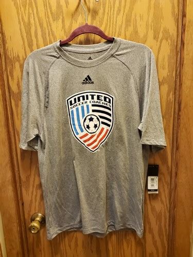 Adidas Light Gray Mens T Shirt United Soccer Coaches 2019 Convention
