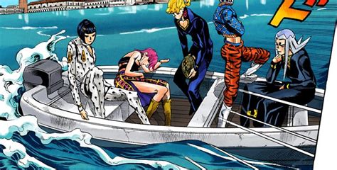 File Team Bucciarati Motorboat Venise Png Jojos Bizarre Encyclopedia